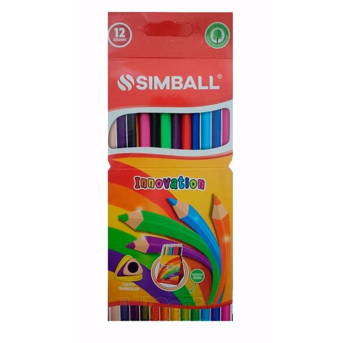 LAPIZ COLOR SIMBALL INNOVATION X 12 LARGOS